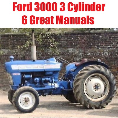 Ford 3000 3 Cylinder TRACTORS SERVICE PARTS OWNERS MANUAL 2000-7000 ...