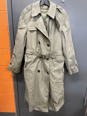 USMC All Weather Trench Coat sz 8L | eBay