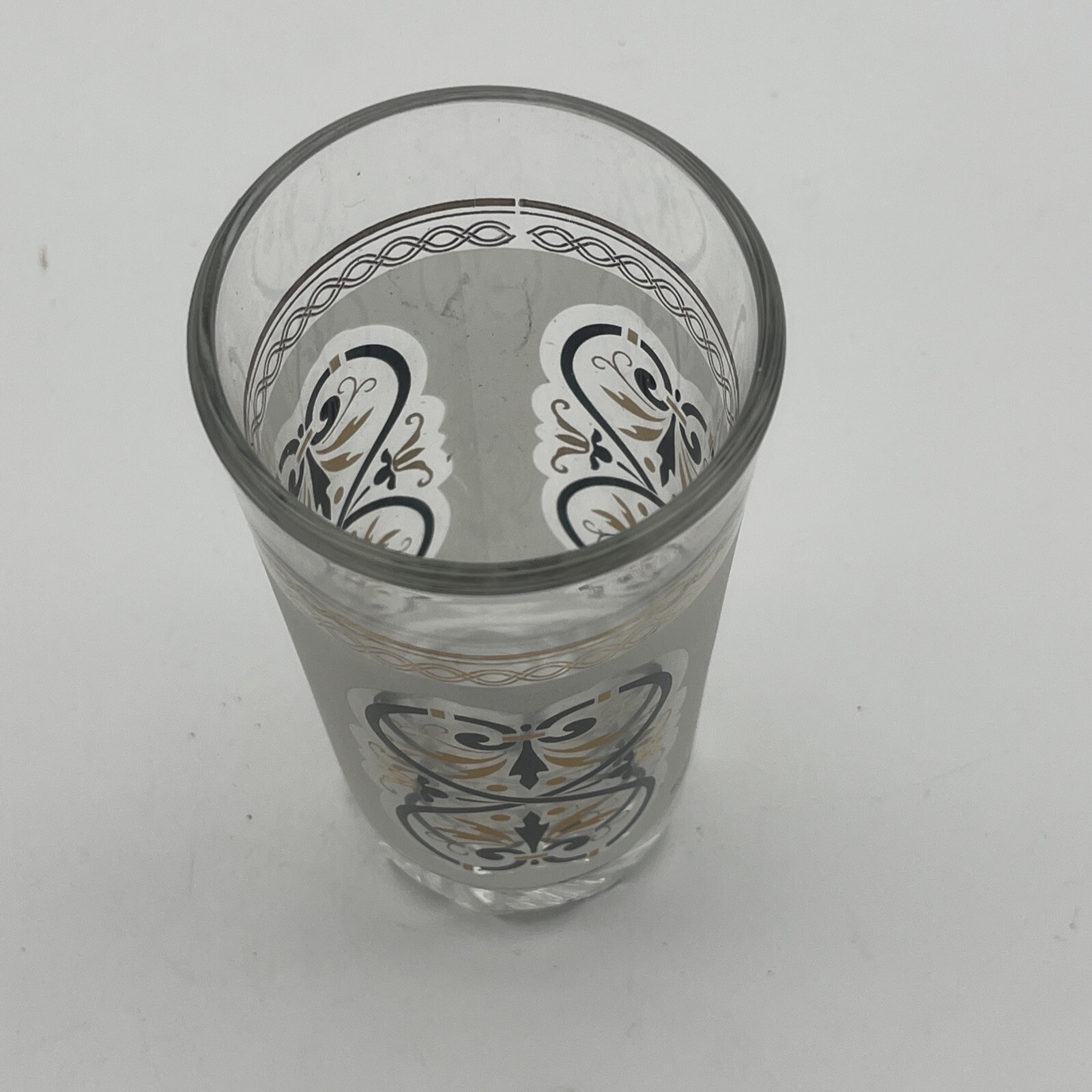 Vintage MCM cerve gold black hi ball glass Made In italy | eBay