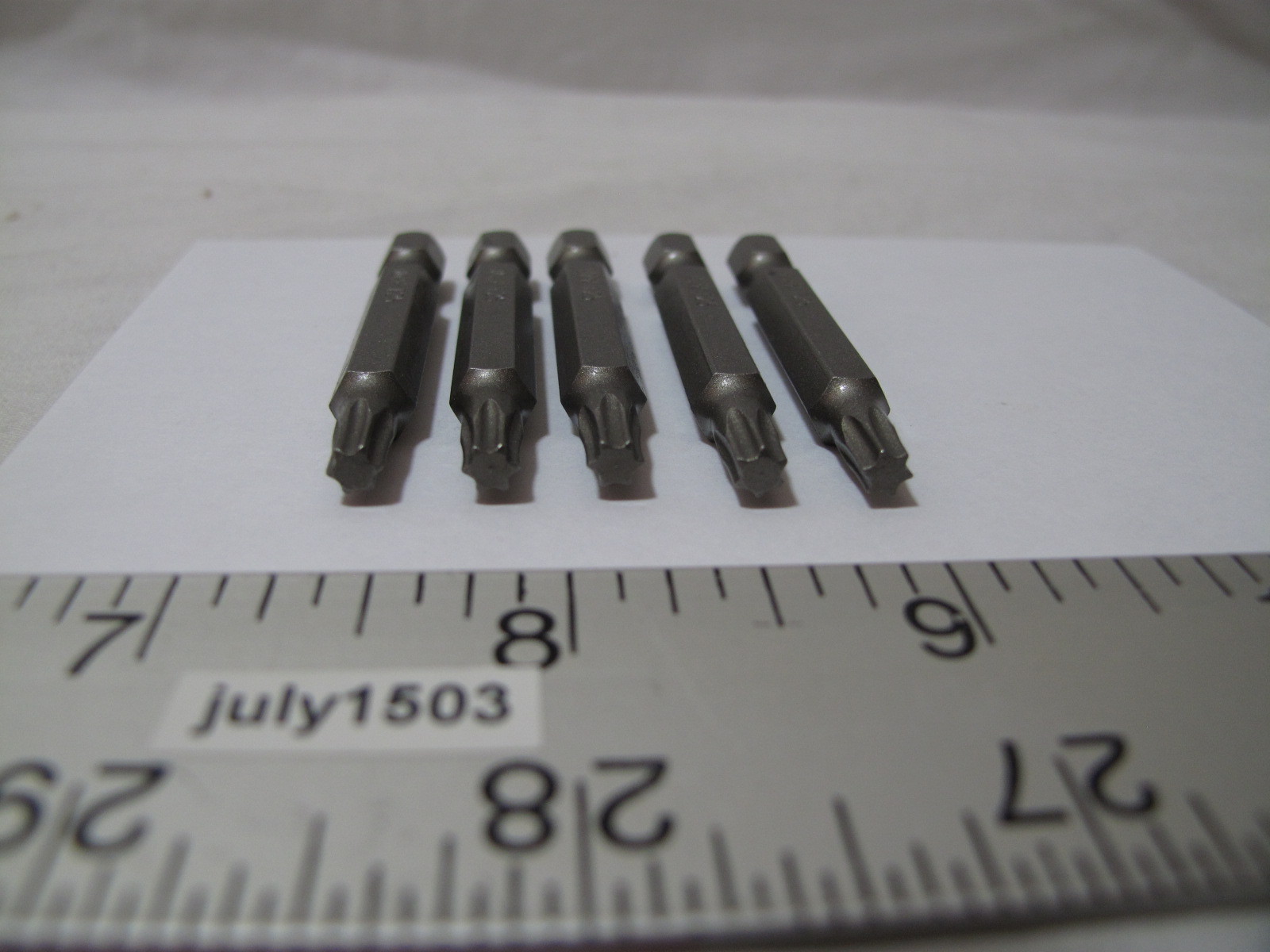 Ten (10) T25 Torx 25 2" Quick Release Change Bits Star Driver Drill ...