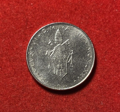 Vatican 1975 / XIII 100 Lire Stainless Steel Coin KM#122 T4776 | eBay