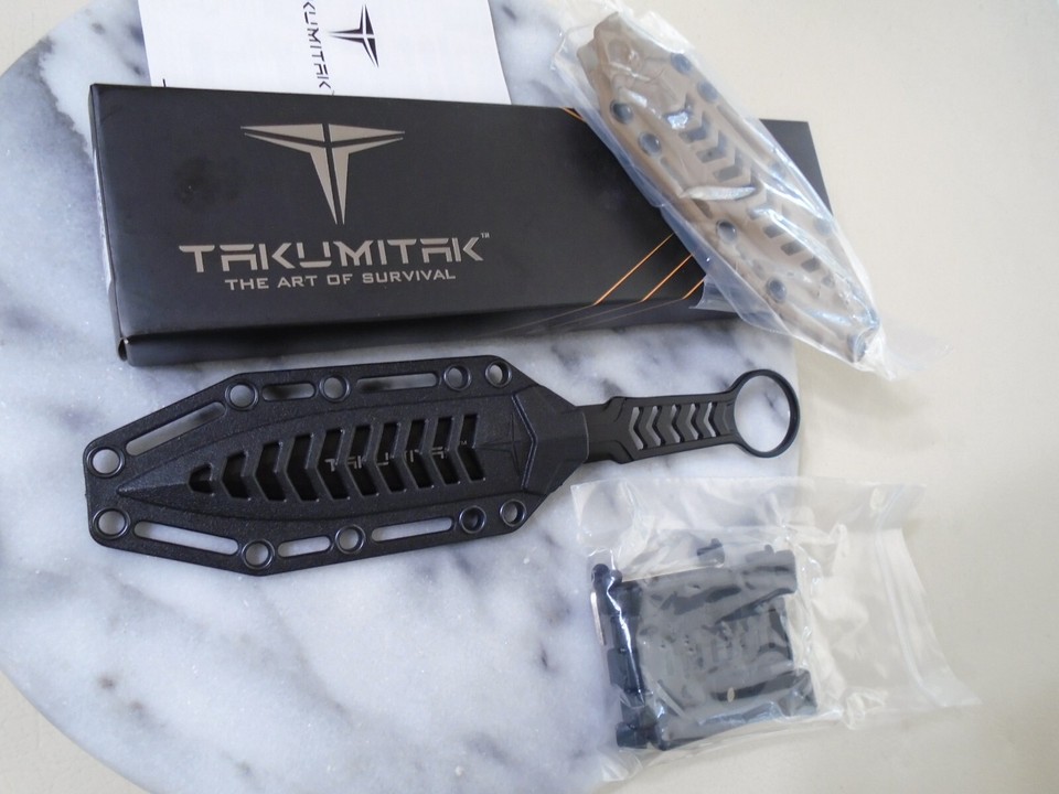 Takumitak Finger Ring Dagger Knife Dual Edge Full Tang 3Cr13 TKF302 2 ...