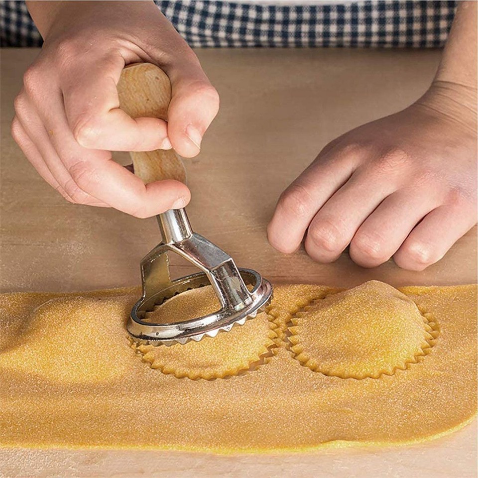 Ravioli Stamp Pasta Cutter Circle Square Cake Mold Make Home Pastry ...