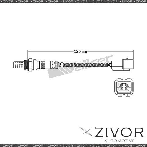 Post Cat. Oxygen Sensor Right For Mitsubishi Triton 4WD (KB9T) 3.5 6G74 ...