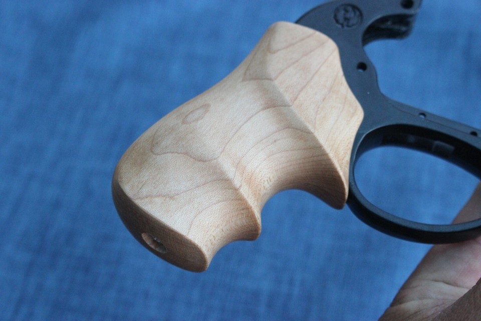 CUSTOM RUGER LCR GRIPS, LCR X MAPLE WOOD PALM SWELL VITOONMAKERS ** OIL ...