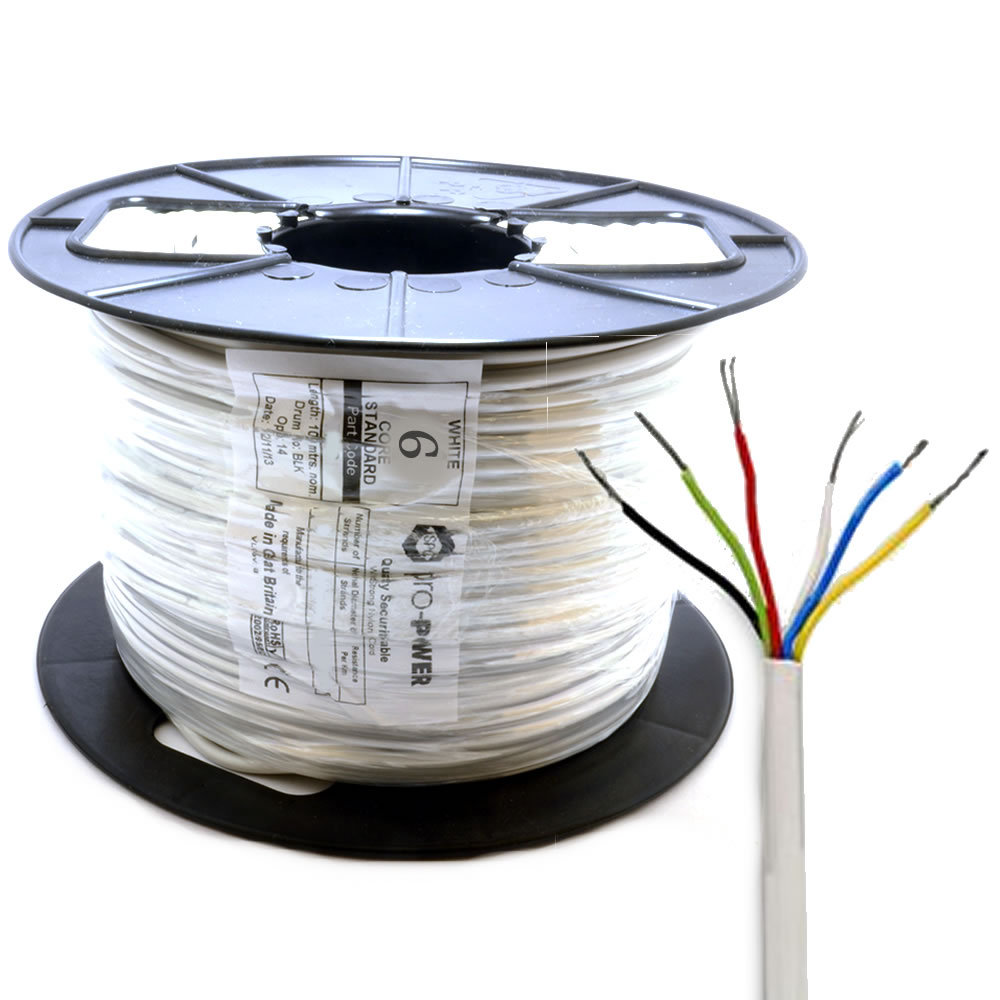 Burglar Intruder Alarm 6 Core Cable Low Voltage 100 Meters - Used by ...