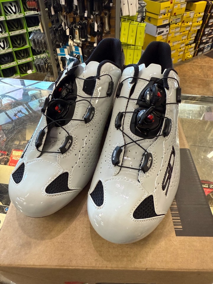 Sidi Shot 2 Glossy Gray Black 42.5 (NEW) | eBay