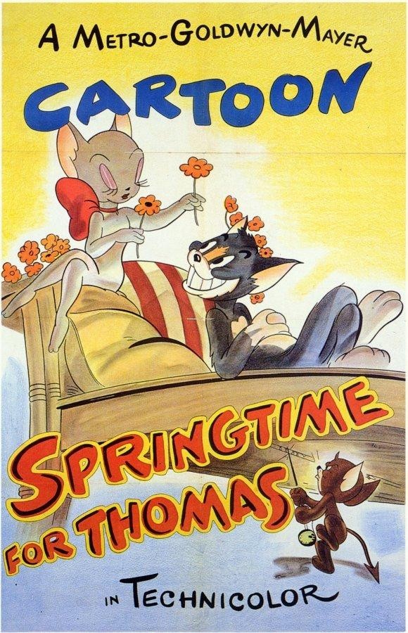 RARE 16mm Cartoon: SPRINGTIME FOR THOMAS (TOM AND JERRY) 1946 MGM ...