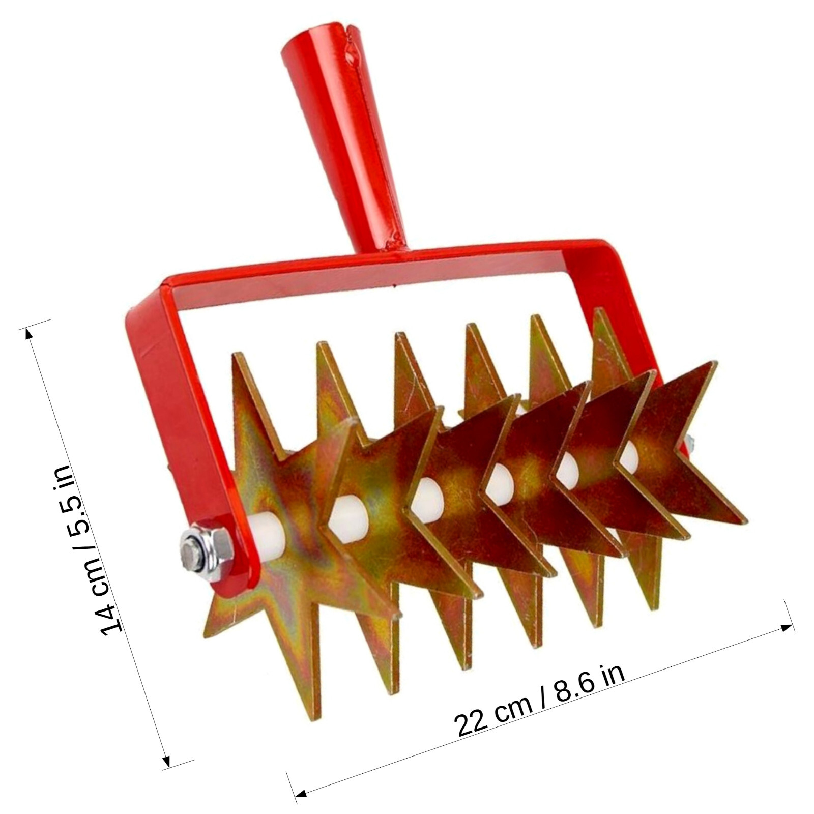 Cultivator Rotary Hand Soil Scarifier Cultivator Heavy Duty Gardening ...