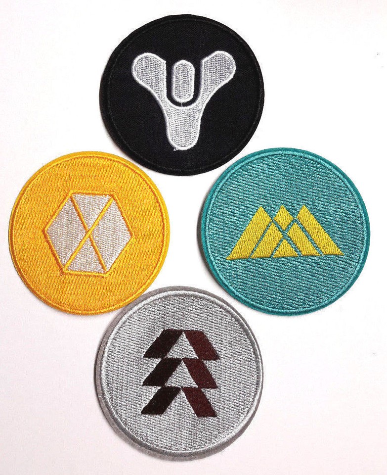 Destiny Game 3" Uniform Embroidered Patch Set of (4) Four | eBay