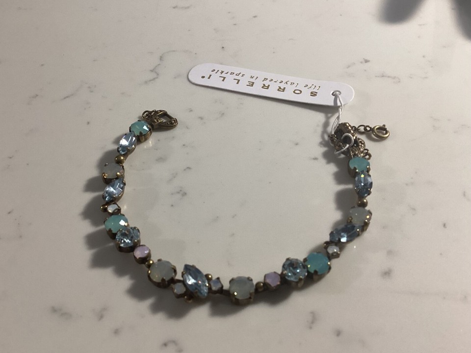 NEW WITH TAG $100 AUTHENTIC SIGNED SORRELLI MULTI COLOR CRYSTAL ...