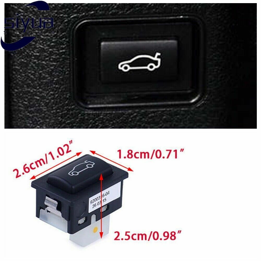 Black Trunk Unlock Switch Push Button 61319200316 For BMW 1' 3' 5' 7 ...