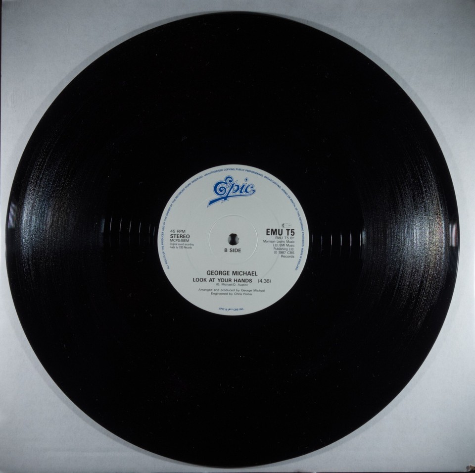George Michael One More Try 12" Single Vinyl EMU T5 with Poster | eBay