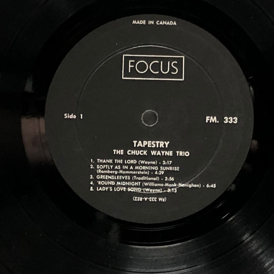 Chuck Wayne-Tapestry-Focus 333-MONO | eBay