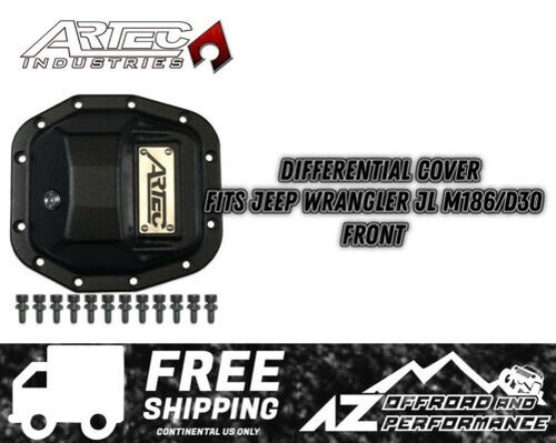 ARTEC Hardcore Front M186 / Dana 30 Diff Cover fits '18-'24 Jeep ...