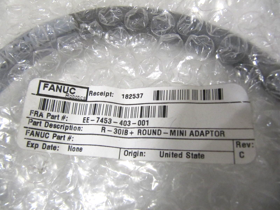 (NEW) Fanuc Robotics Rev C R-30IB+ J3 ASI Round Mini Adaptor EE-7453 ...