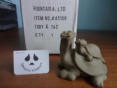 Quarry Critters/Fountasia #45108 Tory and Taz turtles figure. New with ...