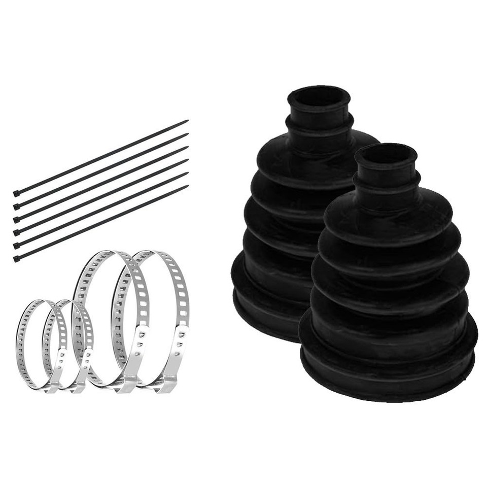 2PCS pour CV Joint Boot Kit de Réparation avec 4 Pinces 6 Attaches ...