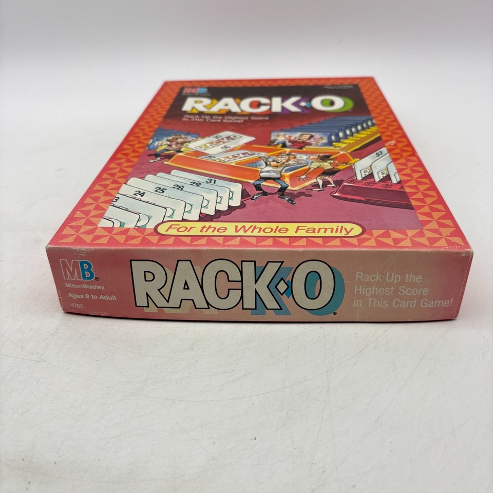 VINTAGE Rack O Card Game COMPLETE Milton Bradley 1988 Racko Numbers | eBay