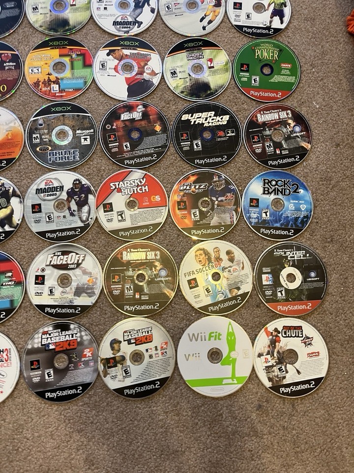 Disc Only Video Game Lot Of 100 Games UNTESTED Disc Only | eBay