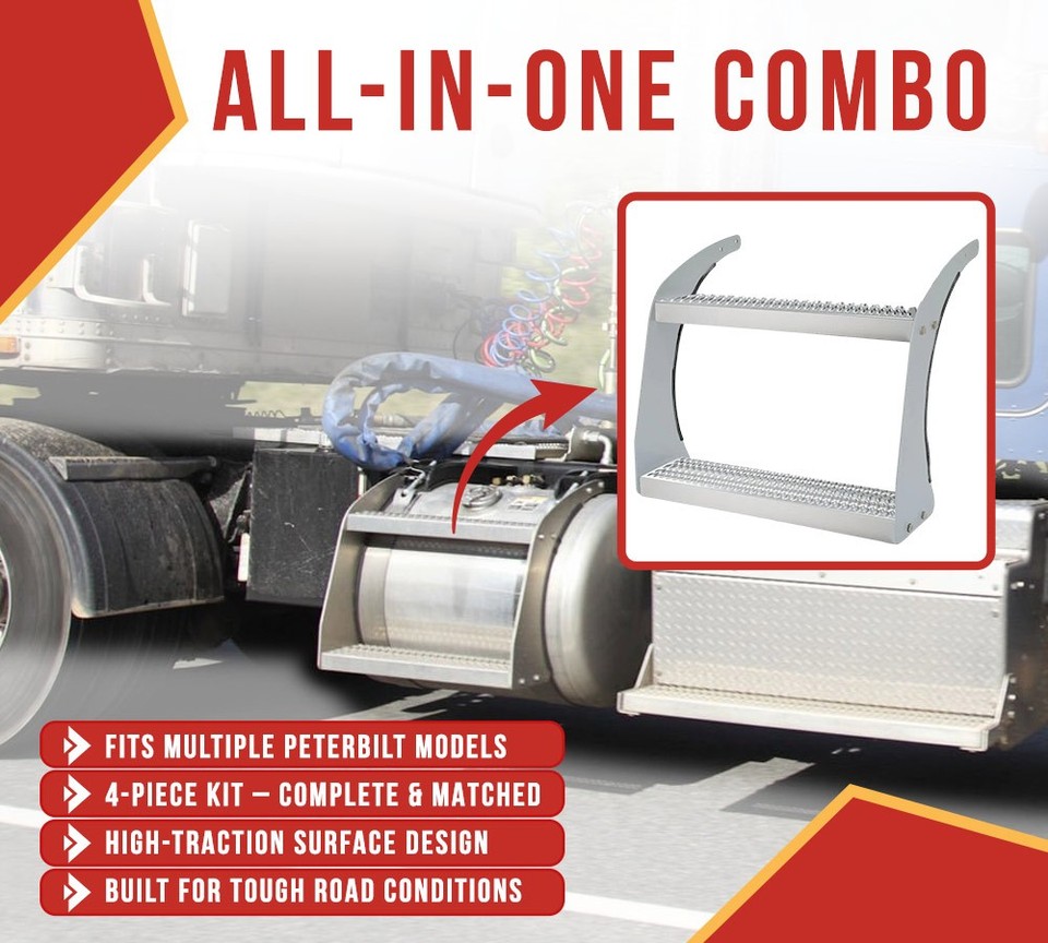 Top & Bottom Fuel Tank Step w/ Bracket Fits 23" Fuel Tank, Replaces ...