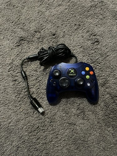 Original Xbox OEM S Type Clear Blue Controller | eBay