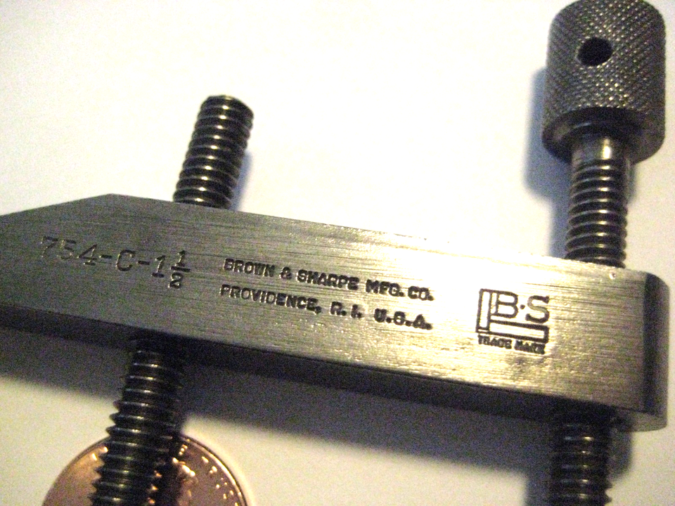 Vintage Brown & Sharpe Mfg. Co. #754-C - 1-1/2" Machinist Parallel Jaw ...