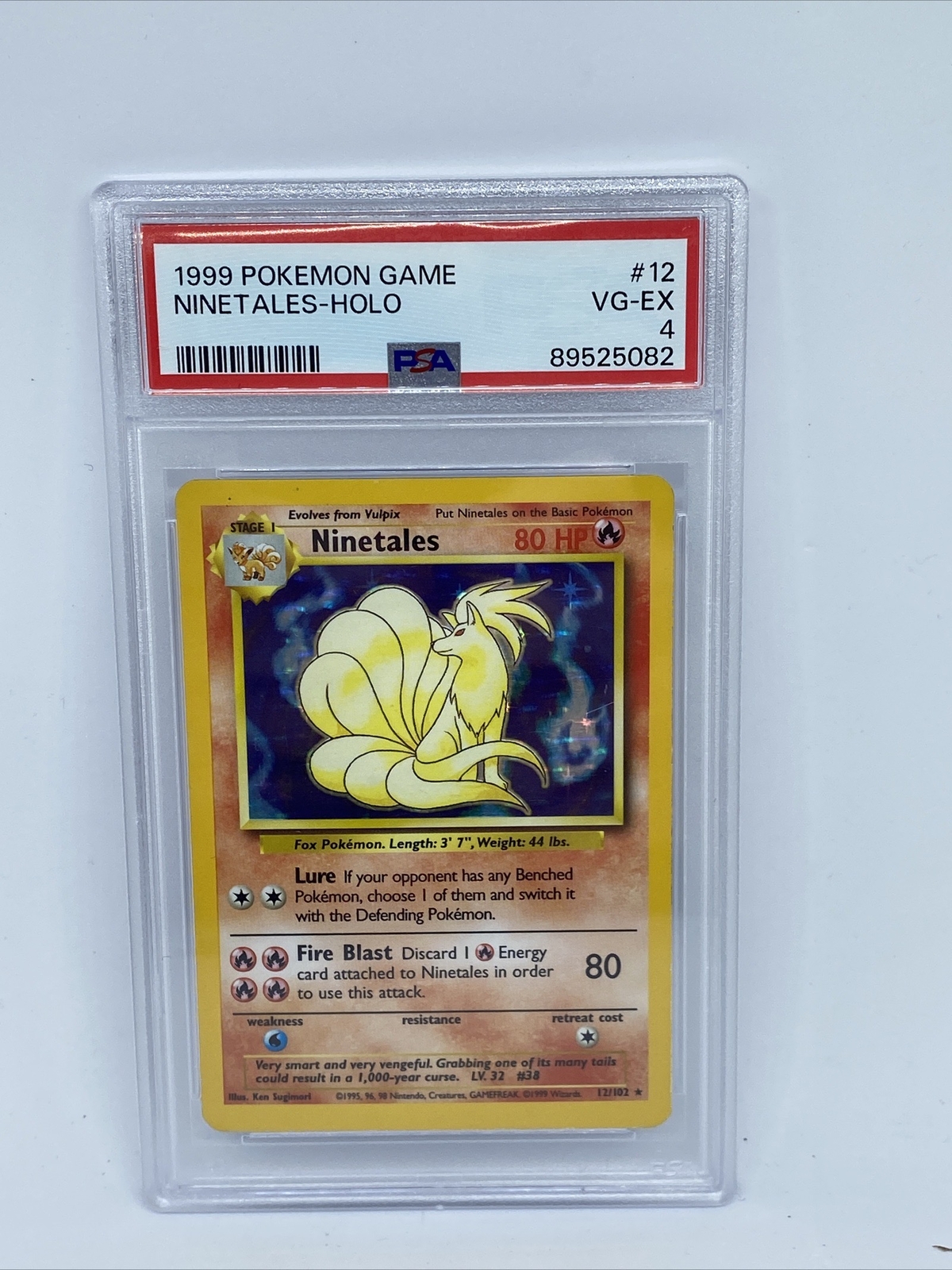 1999 Pokemon Base Set #12 Ninetales Holo PSA 4 | eBay