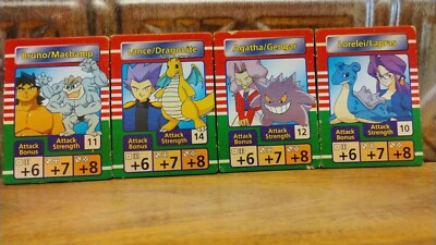Vintage 1998 Lot of 5 POKEMON Hard Rival Mini Master Trainer Cards by ...