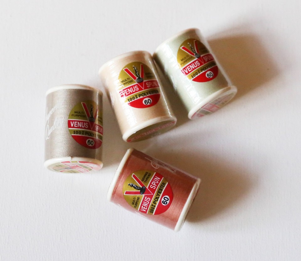 Venus sewing thread 100% polyester 600yard each roll (Pack4) | eBay