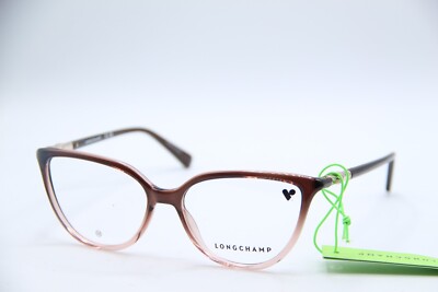 NEW LONGCHAMP LO 2722 203 CLEAR BROWN AUTHENTIC FRAMES EYEGLASSES 54-15 ...