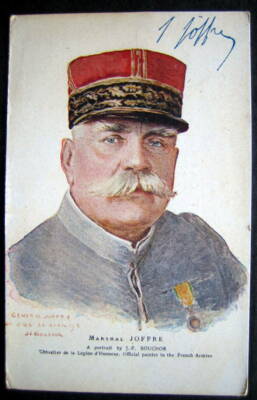 FRANCE WW1 MARSHAL JOFFRE AMERICAN RED CROSS POST CARD | eBay