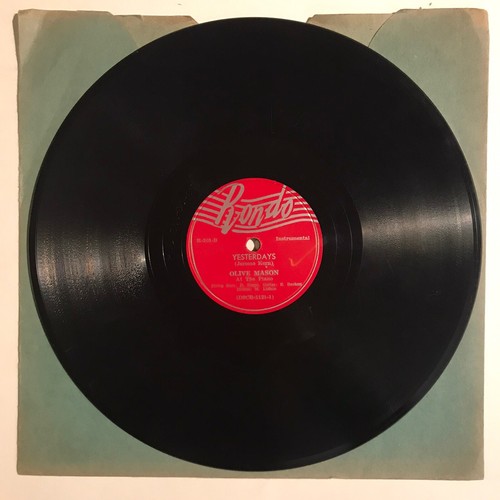 RARE Olive Mason Yesterdays / I Got Rhythm 78rpm Record Rondo R-201 ...