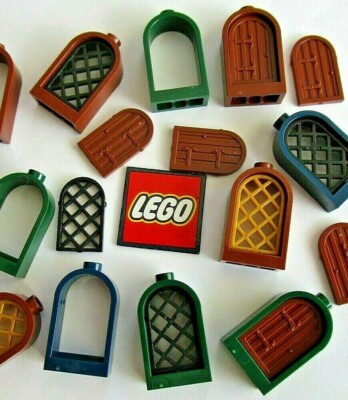 LEGO Window 1x2 x 2.667 with Rounded Top, Door or Lattice (Packs of 4 ...