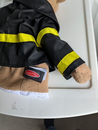 Melissa And Doug Fireman Firefighter Plush Hand Puppet Fire Chief | eBay