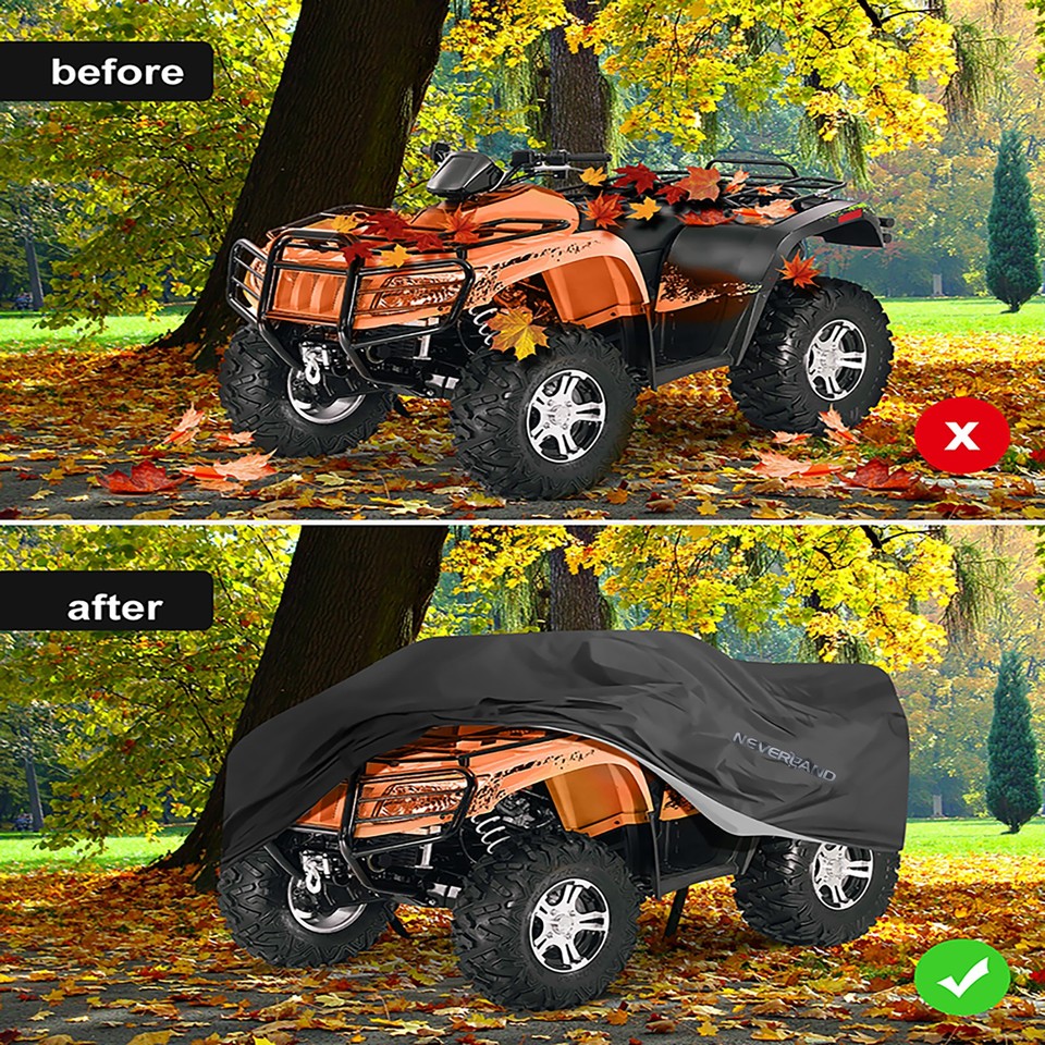 ATV Cover Waterproof Heavy Duty Ripstop Material Protects from Snow ...