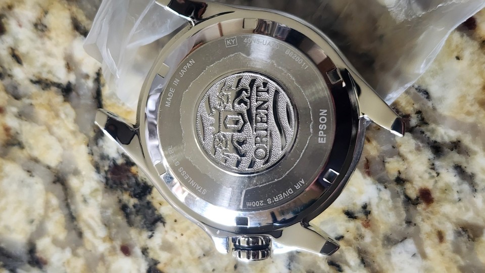 Brand New ORIENT Triton Neptune Blue Diver 200m Case, Screw Back And ...