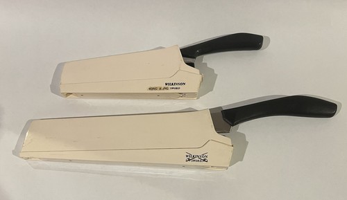 Vintage Wilkinson Sword Stay Sharp Kitchen 2 Knife Set Shelf Sharpening ...