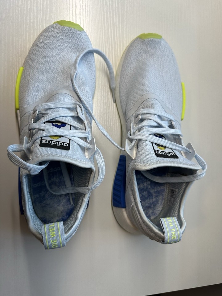 adidas Men NMD_R1 X INDIGO HERZ Sneakers Halo Blue/Cloud White IE1843 9 ...