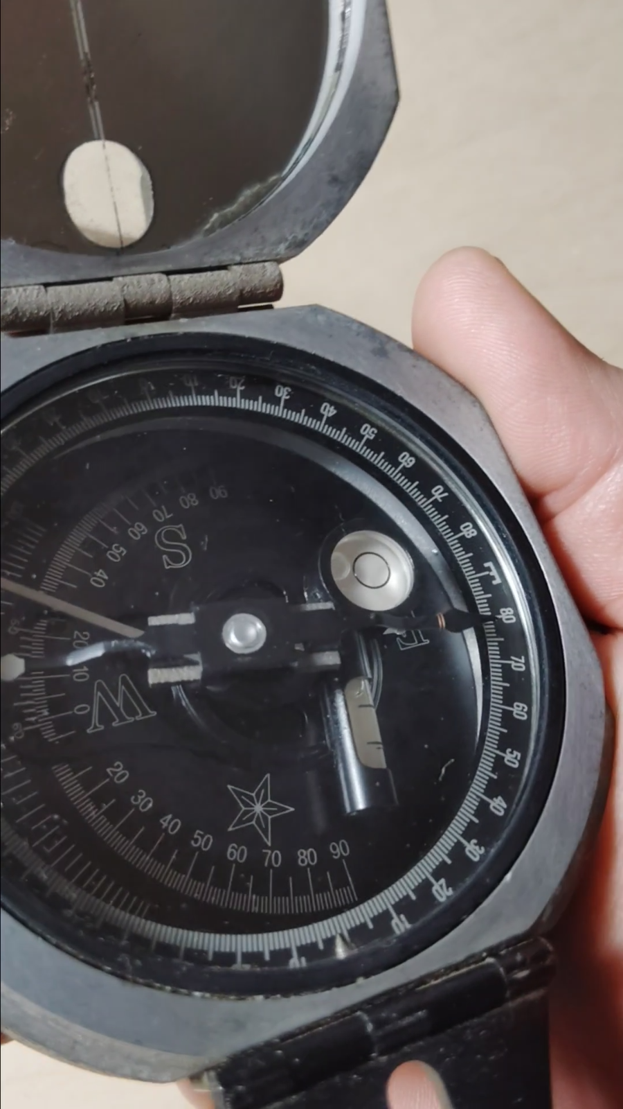 Vintage D. W. Brunton Transit Geologist Military Compass w/case -Tested Works | eBay
