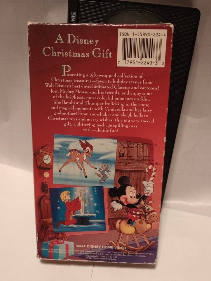 1996 A Disney Christmas Gift VHS Vintage Disney | eBay