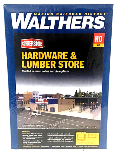 HO Scale Walthers Cornerstone 933-4119 "Big Box" Hardware and Lumber ...
