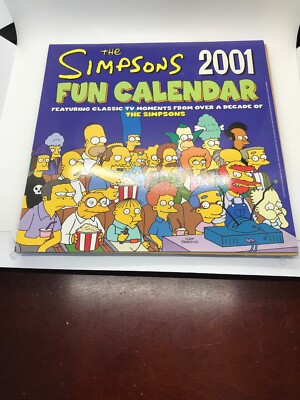 THE SIMPSONS - 2001 Fun Calendar | eBay