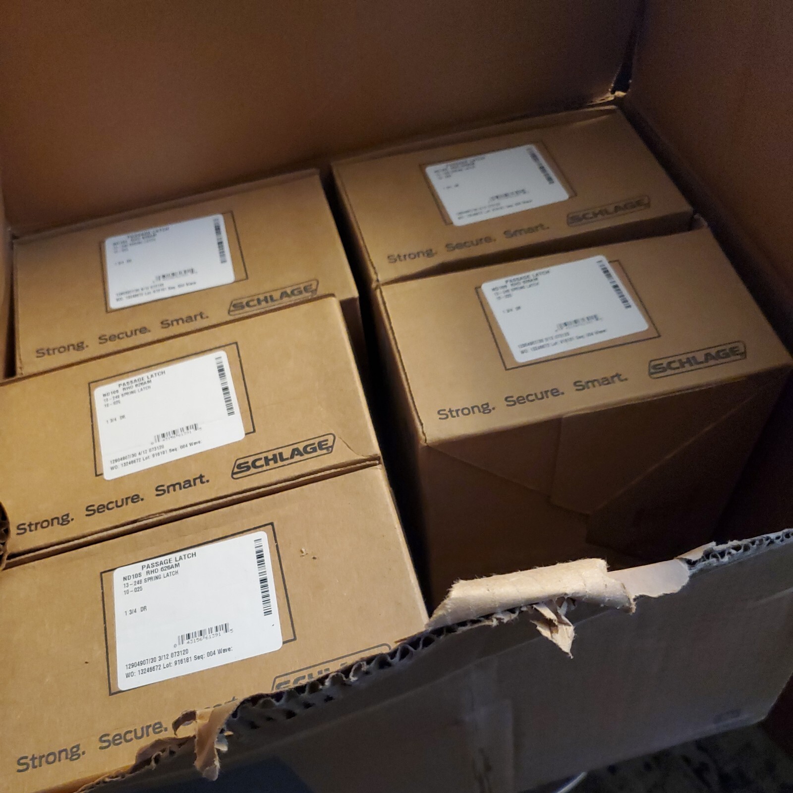 Schlage ND10S RHO 626 Passage Door Lever - Silver for sale online | eBay