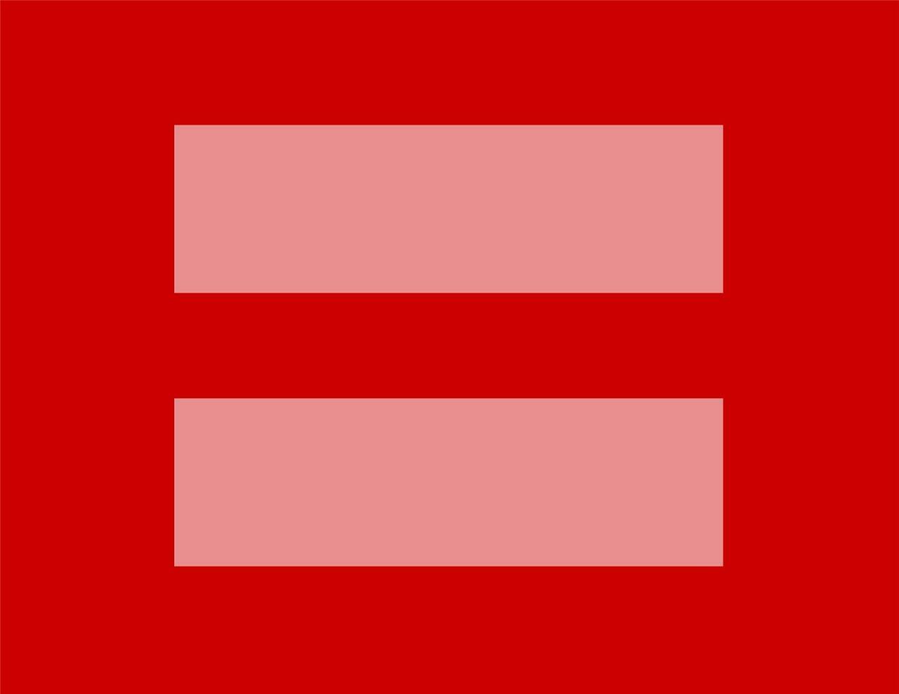 RED EQUAL SIGN GLOSSY POSTER PICTURE PHOTO human rights lgbt gay ...
