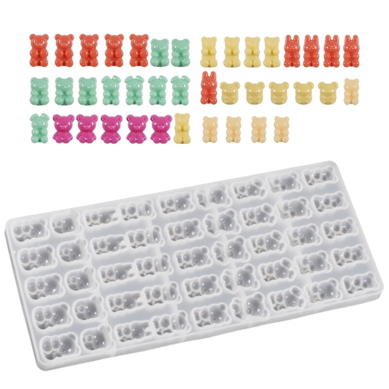 Bear Rabbit Mouse Ornament Silicone Gypsum Mold for Home Decoration ...