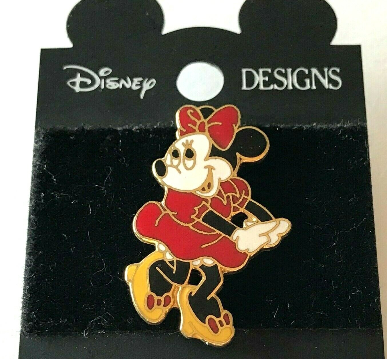 Vintage Minnie Mouse Pin Disney Designs Enamel Brooch Lapel Hat Tie Tac ...