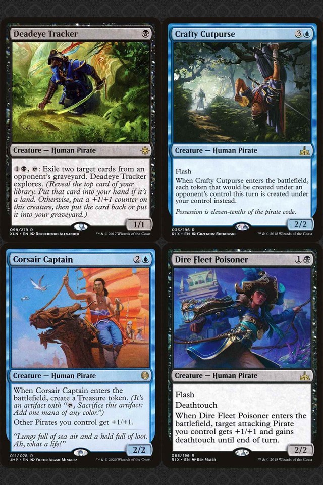 Admiral Beckett Brass PIRATES Grixis Commander Deck EDH MTG Magic Ready ...