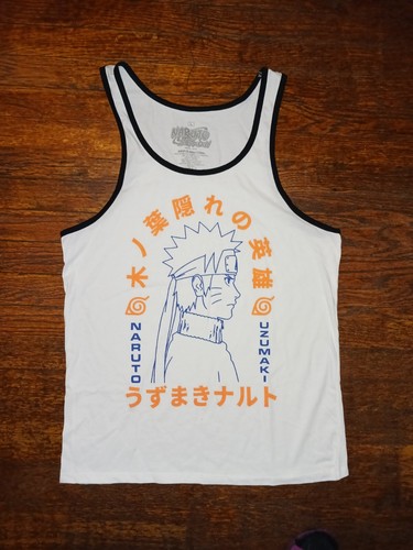 NWOT Naruto Shippuden Tank Top Muscle ShirtMens Shirt Large Cotton ...