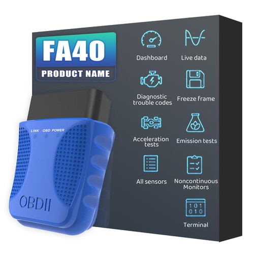 OBD2 Scanner Code Reader FA40 Auto Diagnostic Scan Tool Car Fault Check ...